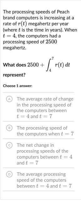 (Solved)-The processing speeds of Peach brand computers is increasing